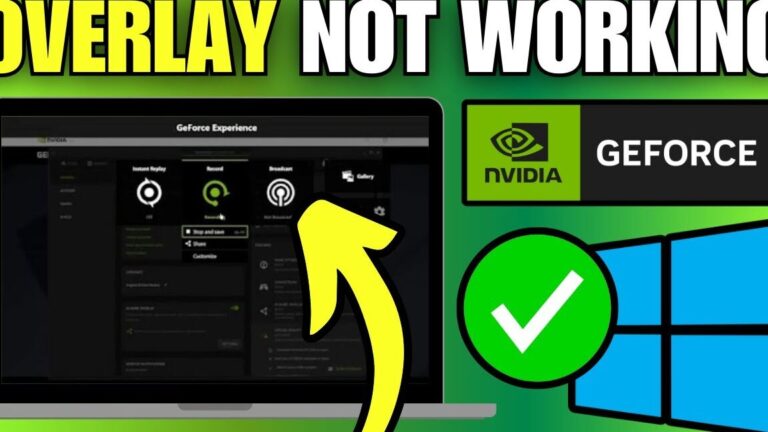 ARREGLA la Superposición de NVIDIA GeForce en WINDOWS