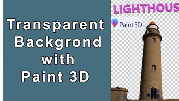 Cómo HACER FONDO TRANSPARENTE en Paint 3D RÁPIDO